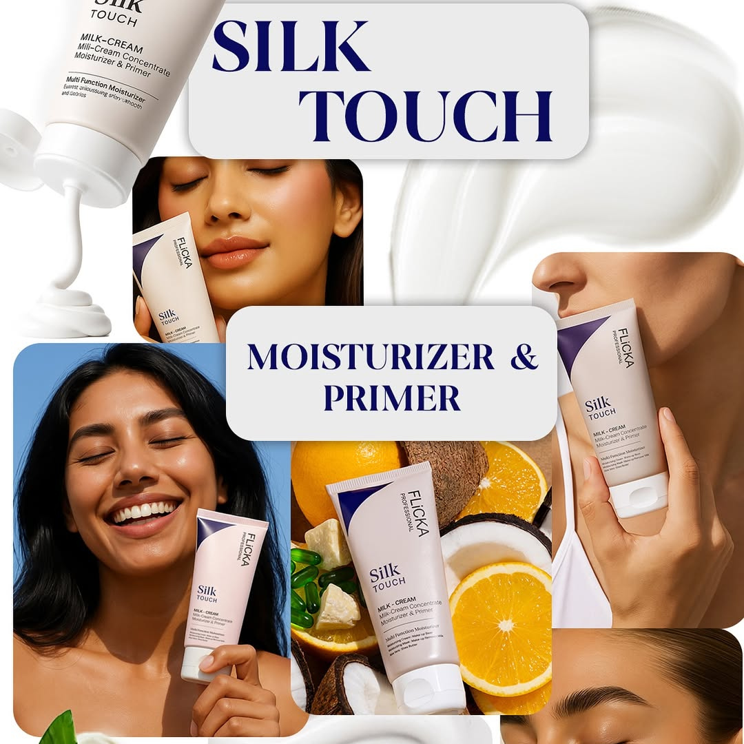 Flicka Silk Touch 3 in 1 Moisturizer and Primer for Face | Long-Lastin