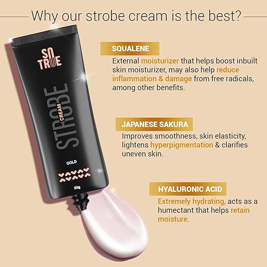 So True Strobe Cream (Primer, Highlighter, Moisturizer with Instant Na